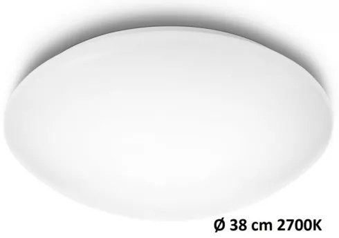 Nástěnné a stropní LED svítidlo Philips Suede 31802/31/EO průměr 38cm 2700K teplá bílá