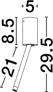 Stropní LED svítidlo NOVA LUCE ORNOS 4W 3000K 9232138