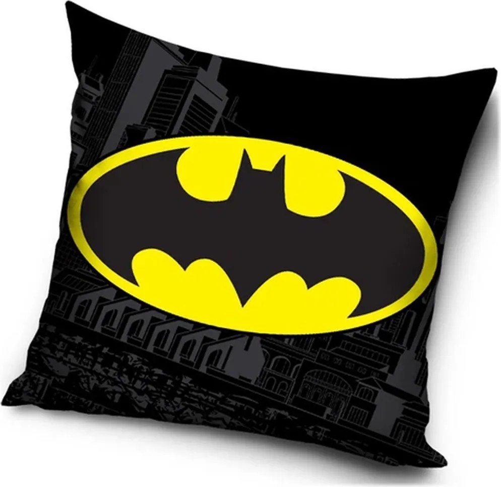 Dekorační polštář Batman - motiv Logo | 40x40 cm