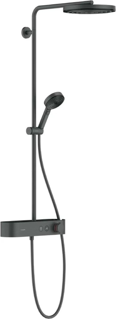 Hansgrohe Pulsify S - Sprchový set s termostatem, průměr 26 cm, 3 proudy, EcoSmart, kartáčovaný černý chrom 24221340