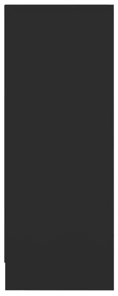 Botník černý 60 x 35 x 92 cm dřevotříska - Default Title