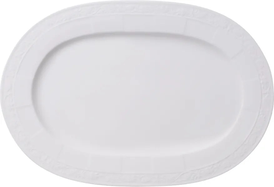 Villeroy&Boch Villeroy & Boch White Pearl oválný servírovací talíř, 35 × 24 × 1,7 cm