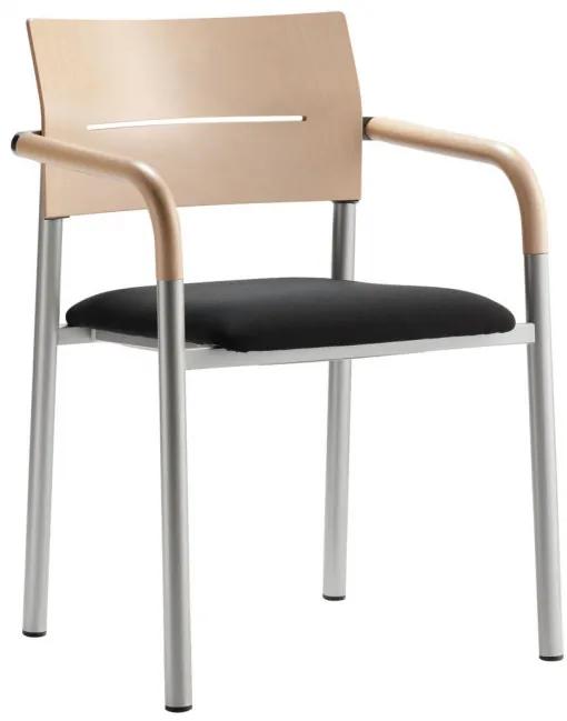 Wiesner-Hager Aluform_3 6431-101 - Konferenční židle  - Tm.hnědá
