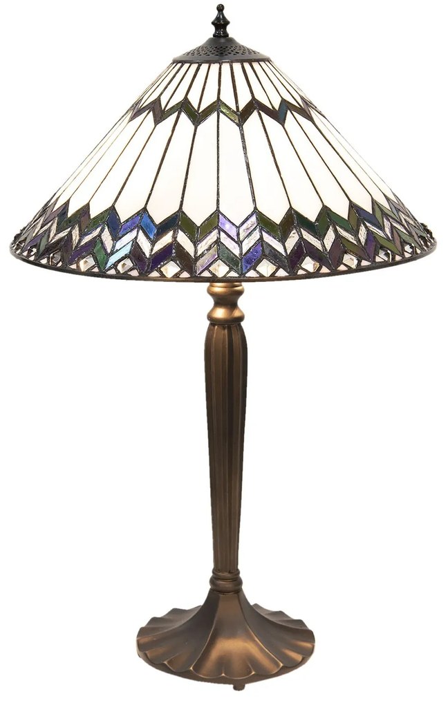 Tiffany stolní lampa Femma - Ø 40*62 cm