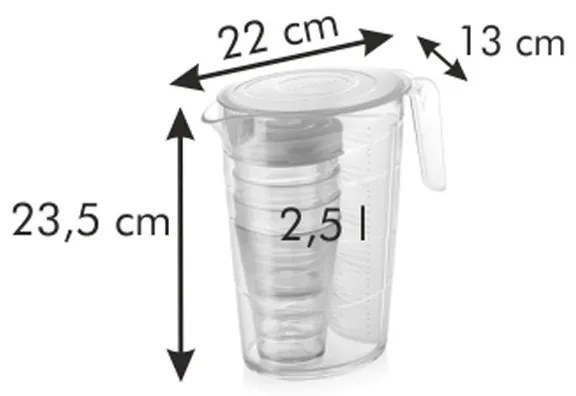 TESCOMA Džbán myDRINK 2,5 l, 4 poháry s víčkem, zelená