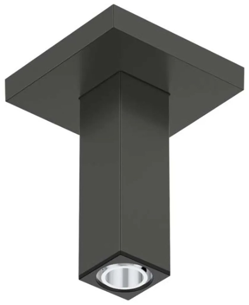 Hansgrohe - Sprchové rameno stropní, 11 cm, kartáčovaný černý chrom 24338340