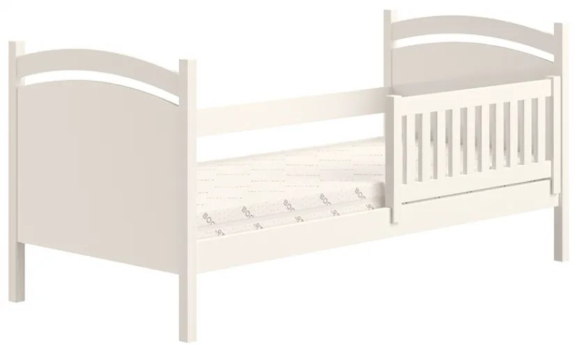 postel dětské s tabulí na suché mazání Amely - Barva Bílý, rozměr 90x190