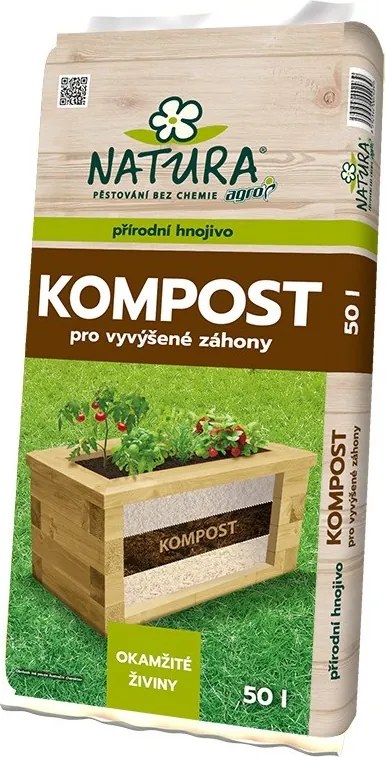 AGRO CS NATURA Kompost pro vyvýšené záhony 50 l 00514A