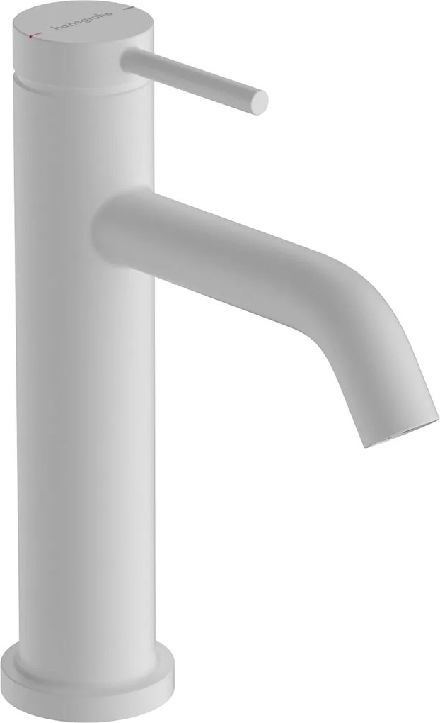 Hansgrohe Tecturis S, páková umyvadlová baterie 110 EcoSmart+ s odtokovou soupravou, bílá matná, HAN-73310700
