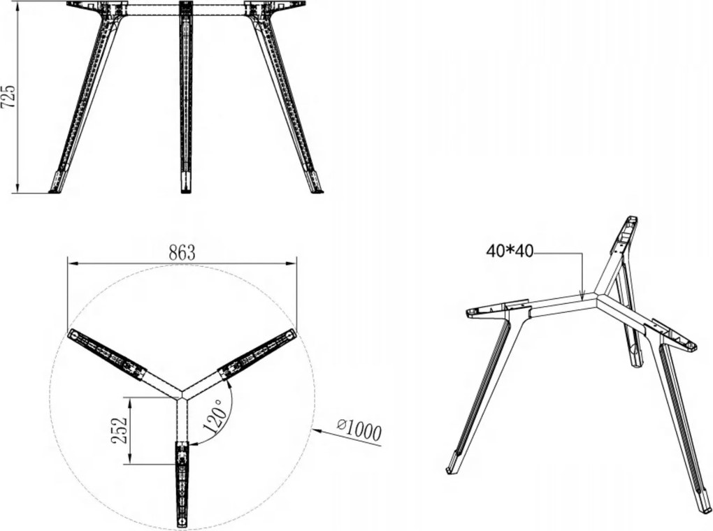 Konferenční stůl PRIMO ZEN, průměr 100 cm, šedostříbrná podnož, dub přírodní