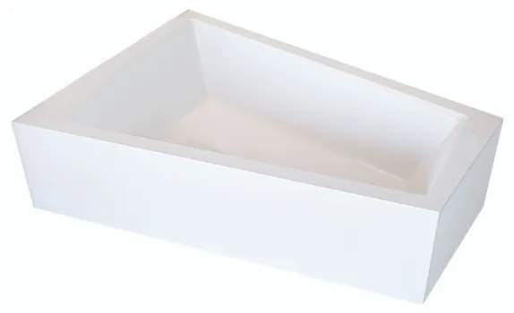 Besco Akrylátová asymetrická vana Intima Duo 170x125 (180x125) Barva: Bílá, Rozměry (cm): 170x125, Orientace: Levá