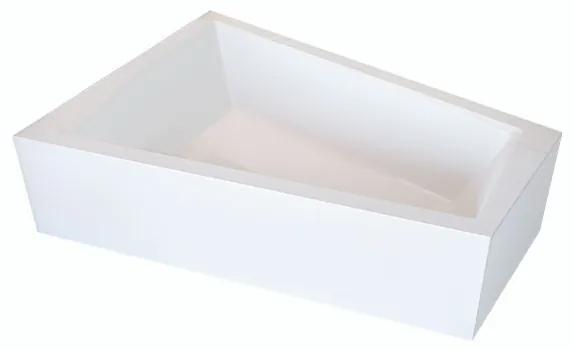 Besco Akrylátová asymetrická vana Intima Duo 170x125 (180x125) Barva: Bílá, Rozměry (cm): 170x125, Orientace: Pravá