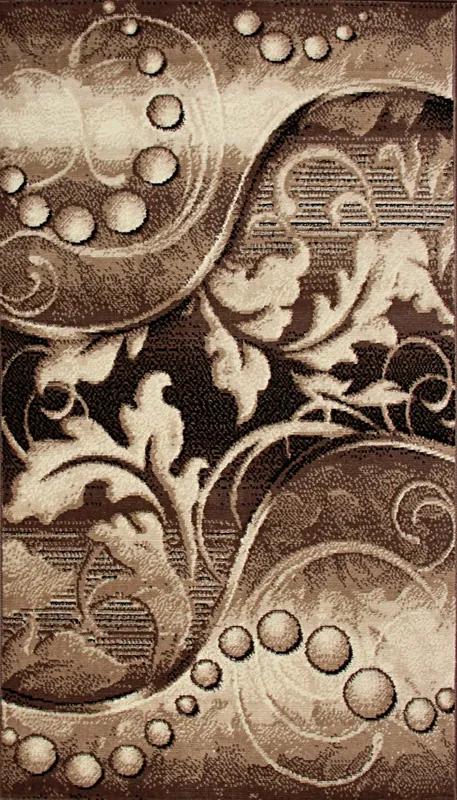 Balta  Kusový koberec SILVER 1812/12 hnědý 160 x 225