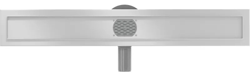 Mexen Flat nerezový sprchový žlab 60 cm s rotačním 360° sifonem - tělo žlabu bez krytu, nerez, 1040060