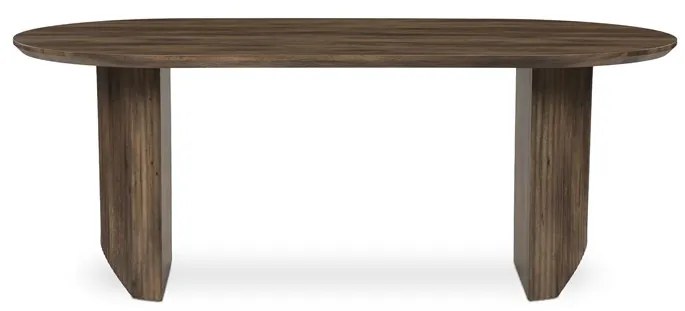 Autronic Jídelní stůl SORETO — 200x100x77 cm, MDF, dekor dub/ ořech Tmavě hnědá