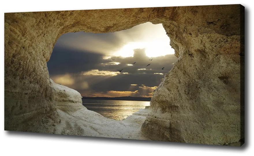 Wallmuralia Foto obraz na plátně do obýváku Mořská jeskyně 100x50 cm