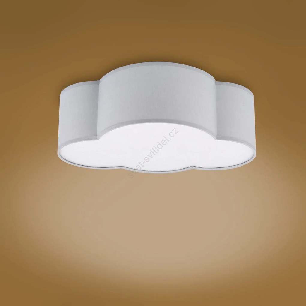 TK Lighting Dětské stropní svítidlo CLOUD MINI 2xE27/15W/230V šedá TK3144