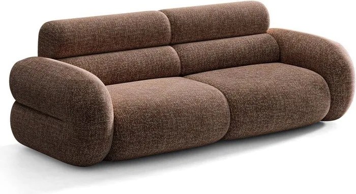 Hnědá žinylková pohovka 220 cm Neo – Micadoni