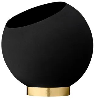 Květináč Globe Black 21 cm AYTM