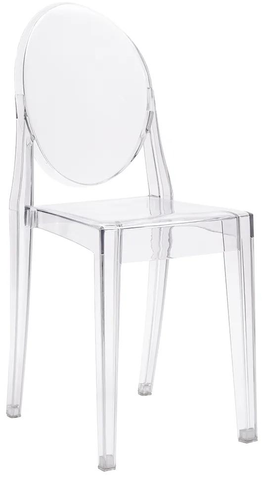 Židle VICTORIA transparentní polykarbonát
