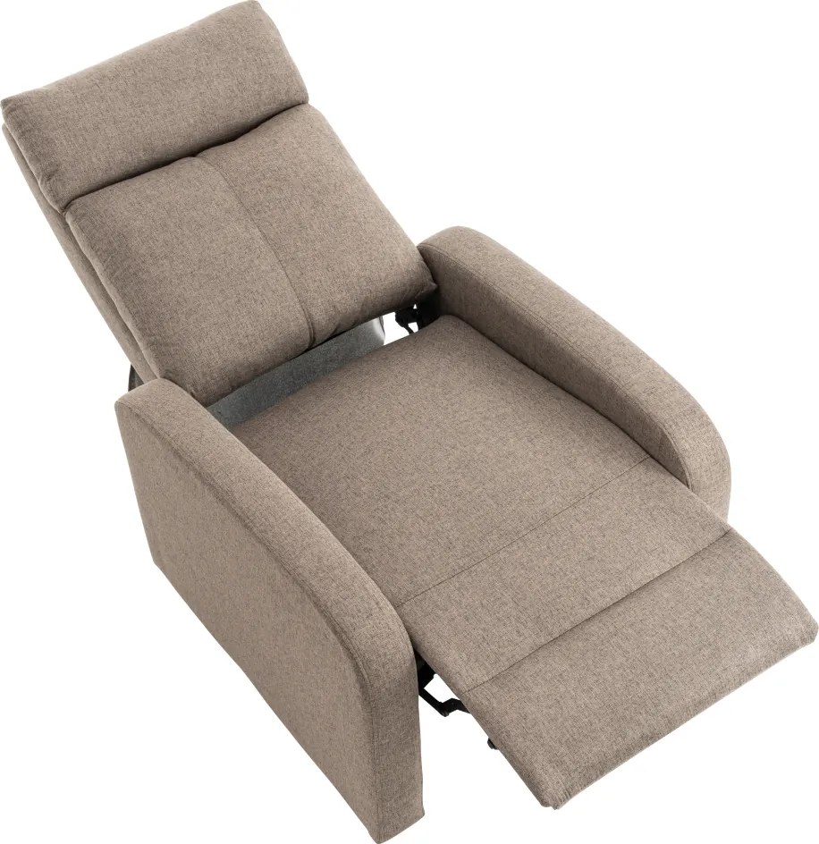 Relaxační křeslo, hnědá, KRESO NEW
