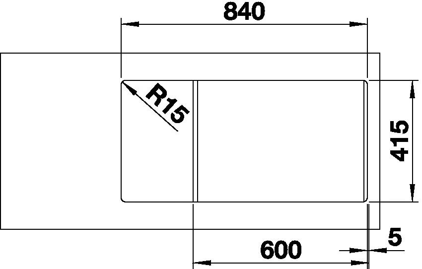 Granitový dřez Blanco FAVUM XL 6 S bílá 524235