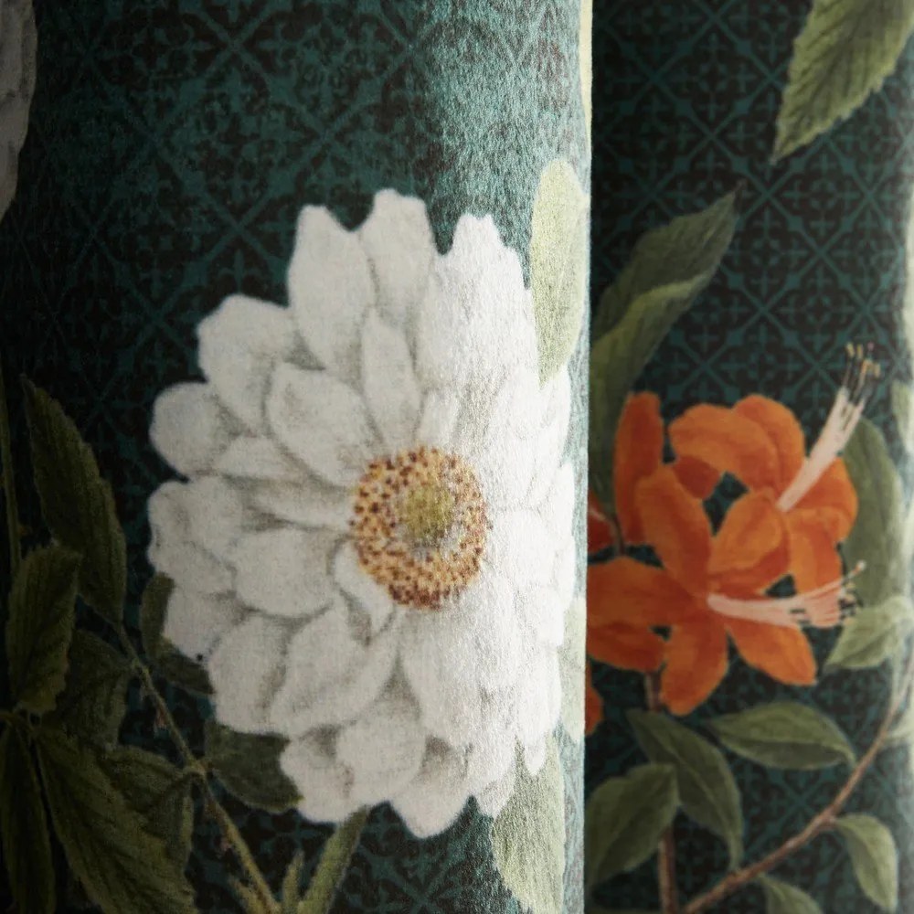 Zelené závěsy v sadě 2 ks 168x183 cm Arcadia Floral – RHS