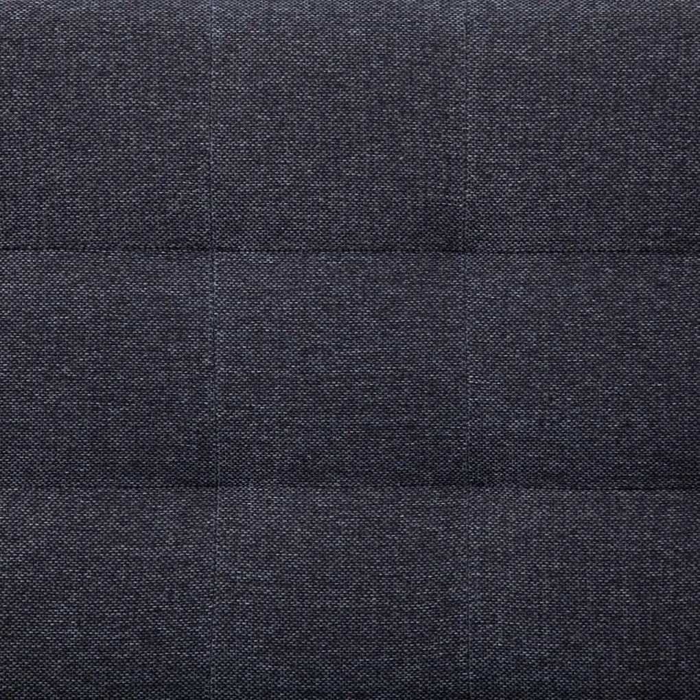 Rohová rozkládací pohovka Denver - polyester | tmavě šedá