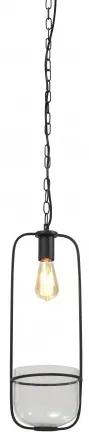 Závěsná lampa/držák na rostliny FLORENCE, kov černý IT´S ABOUT RoMi 87165