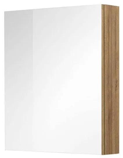 Mereo, Aira, Mailo, Opto, Vigo koupelnová galerka 60 cm, zrcadlová skříňka, dub Riviera CN715GR