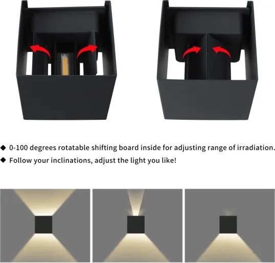 Immax 08510L - LED Venkovní nástěnné svítidlo DICE LED/6W/230V 3000K IP65
