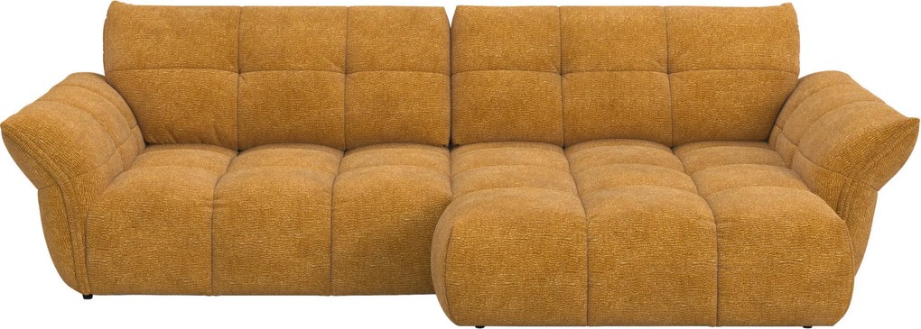 XXXLutz ROHOVÁ SEDAČKA, textil, tmavě žlutá Welnova - Sedací soupravy - 000552043402