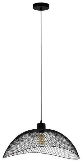 Závěsné designové osvětlení POMPEYA, 1xE27, 60W, černé, 54cm Eglo POMPEYA 43305