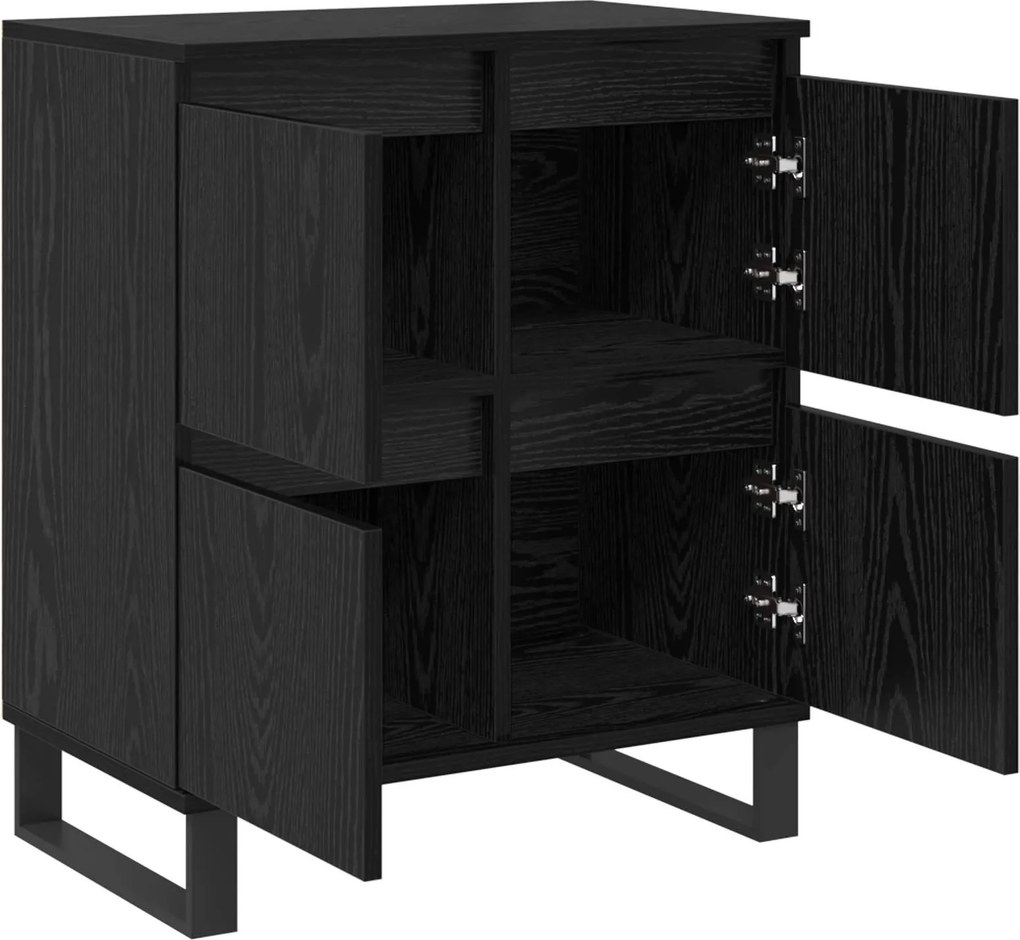 Servírovací skříň 2 ks Černý dub 60 x 35 x 70 cm 3394547