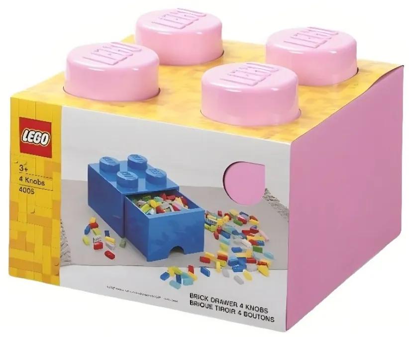 Lego® Růžový úložný box LEGO® Storage 25 x 25 cm