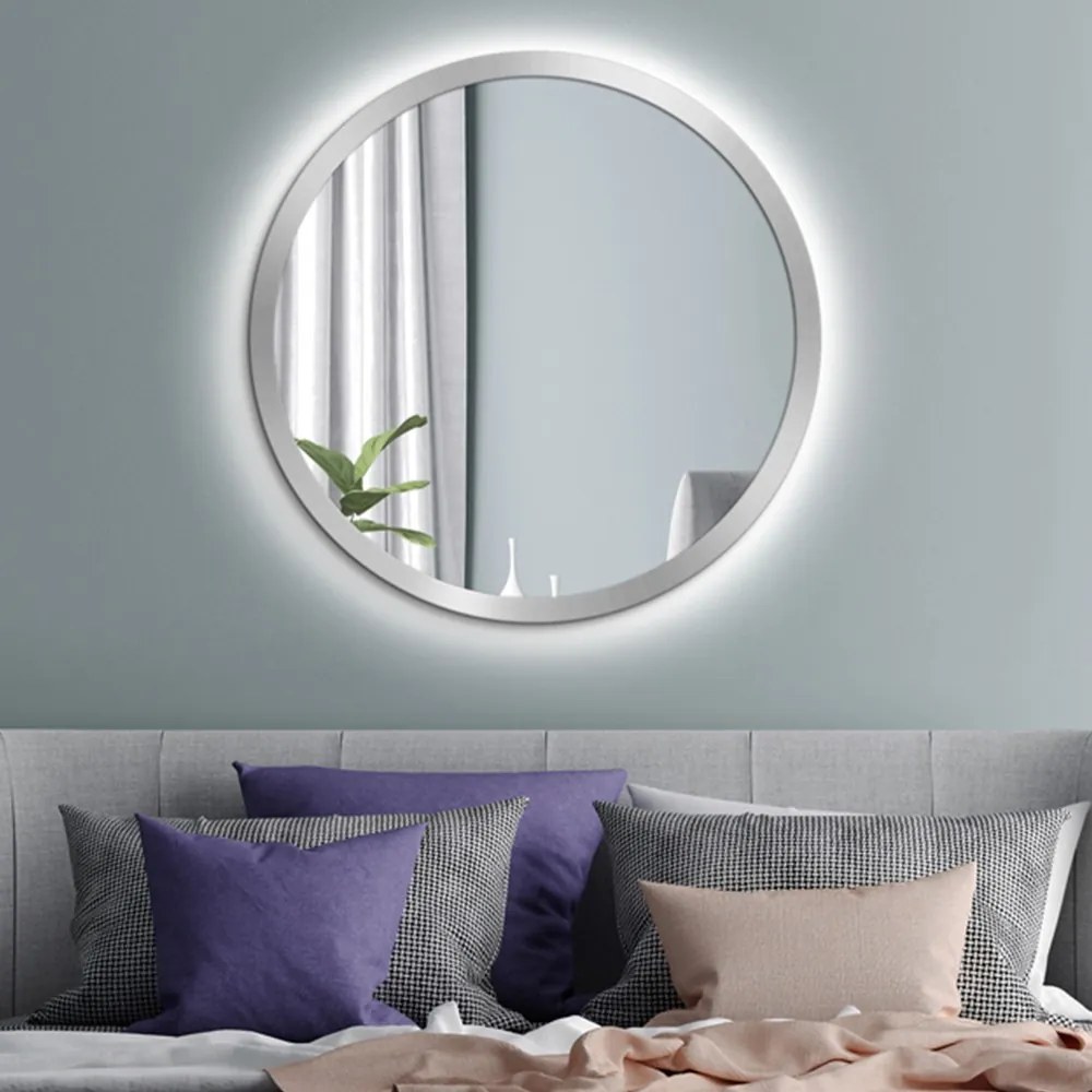 Zrcadlo Balde Silver LED Rozměr: ø 105 cm