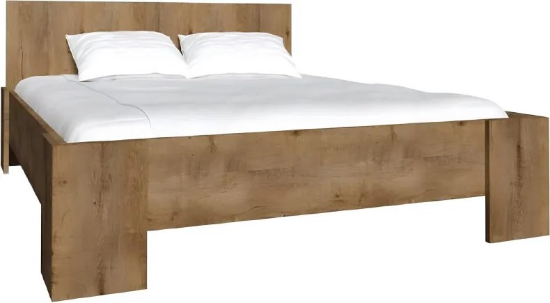 Postel MONTANA L1 160x200, dub lefkas tmavý Kondela 0000086180