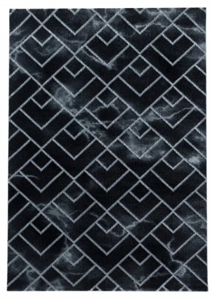 Koberec Naxos mozaika hnědo-šedý