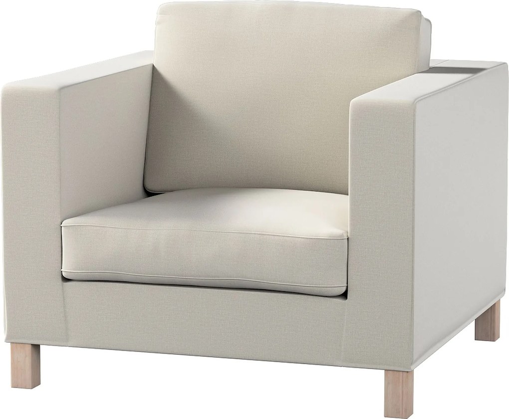 Potah na křesko IKEA Karlanda, krátký barva šedá látka sametová