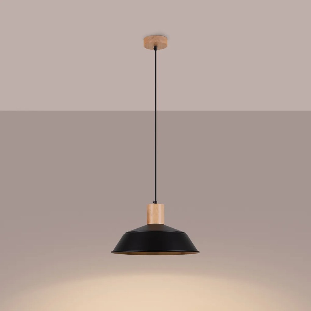 Sollux Lighting Závěsné svítidlo FANO Černá