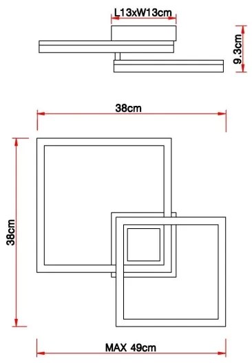 Globo 67297D2 - LED Stropní svítidlo BEATRIX LED/18W/230V