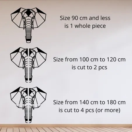 Moderní geometrická dekorace hlavy slona I SENTOP PR0237