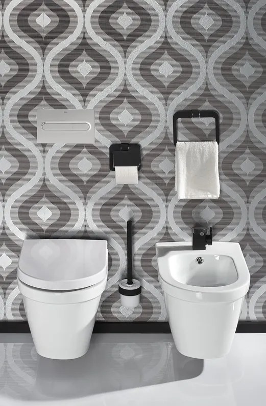 BISK Erga Futura, toaletní WC kartáč, černá matná, ERG-02958