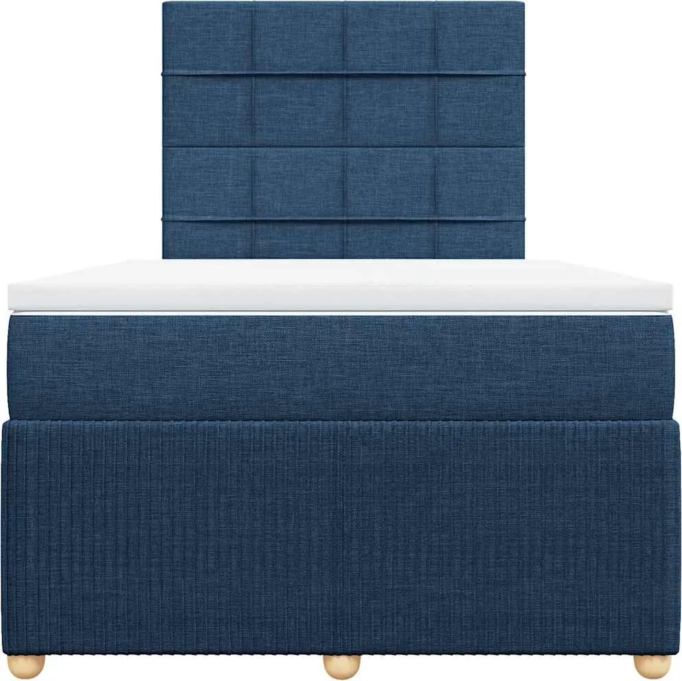 Box spring postel s matrací černá 120x190 cm textil 3292001