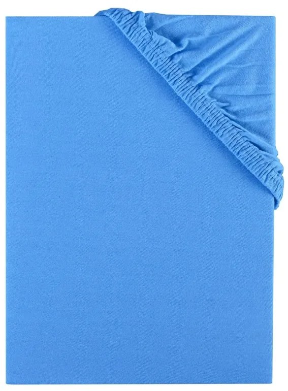 Prostěradlo modré jersey EMI, Plachta 90x200