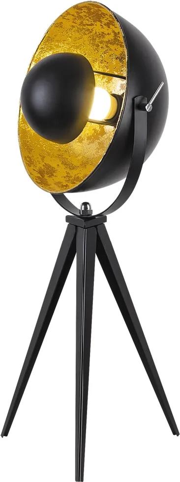 Rabalux 4139 NATANIEL - Studiová stolní lampa, černo zlaté stínidlo