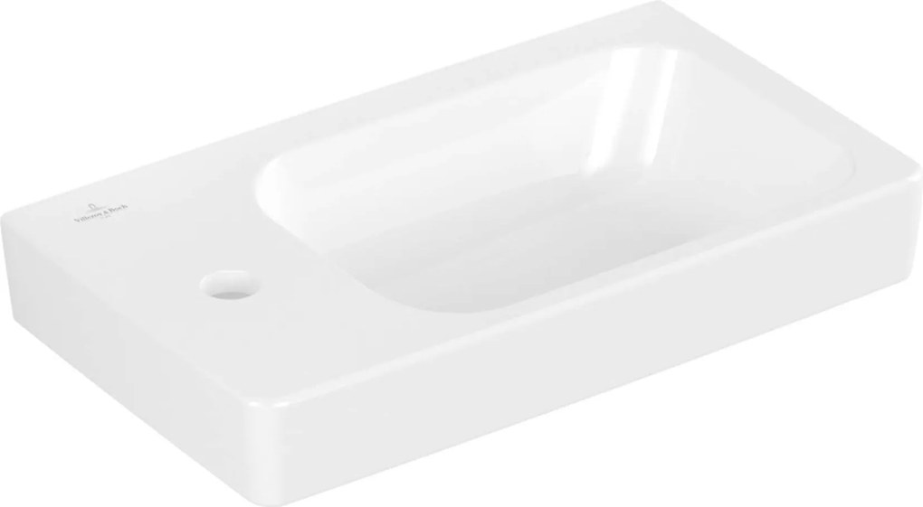 Villeroy & Boch Architectura - Umývátko 48x28 cm, bez přepadu, s otvorem pro baterii vlevo, alpská bílá 43854901