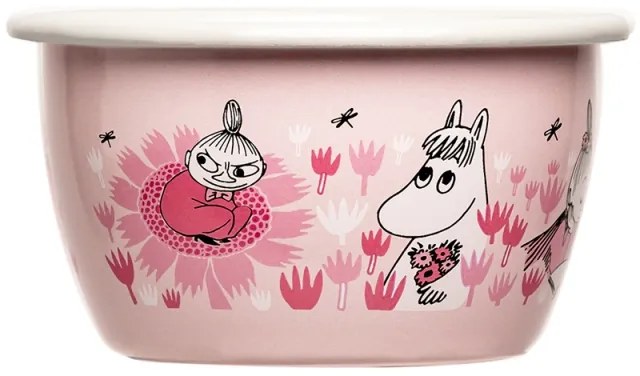 Miska Moomin Girls 0,3l, smalt / růžová