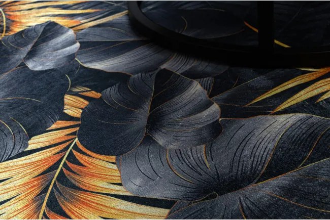Protiskluzový běhoun LOTUS PAPRADE 45270 šedý / zlatý - hotový rozměr