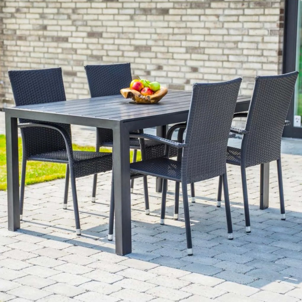 Vikio Zahradní set 140x80 pro 6 osob DT276 antracit